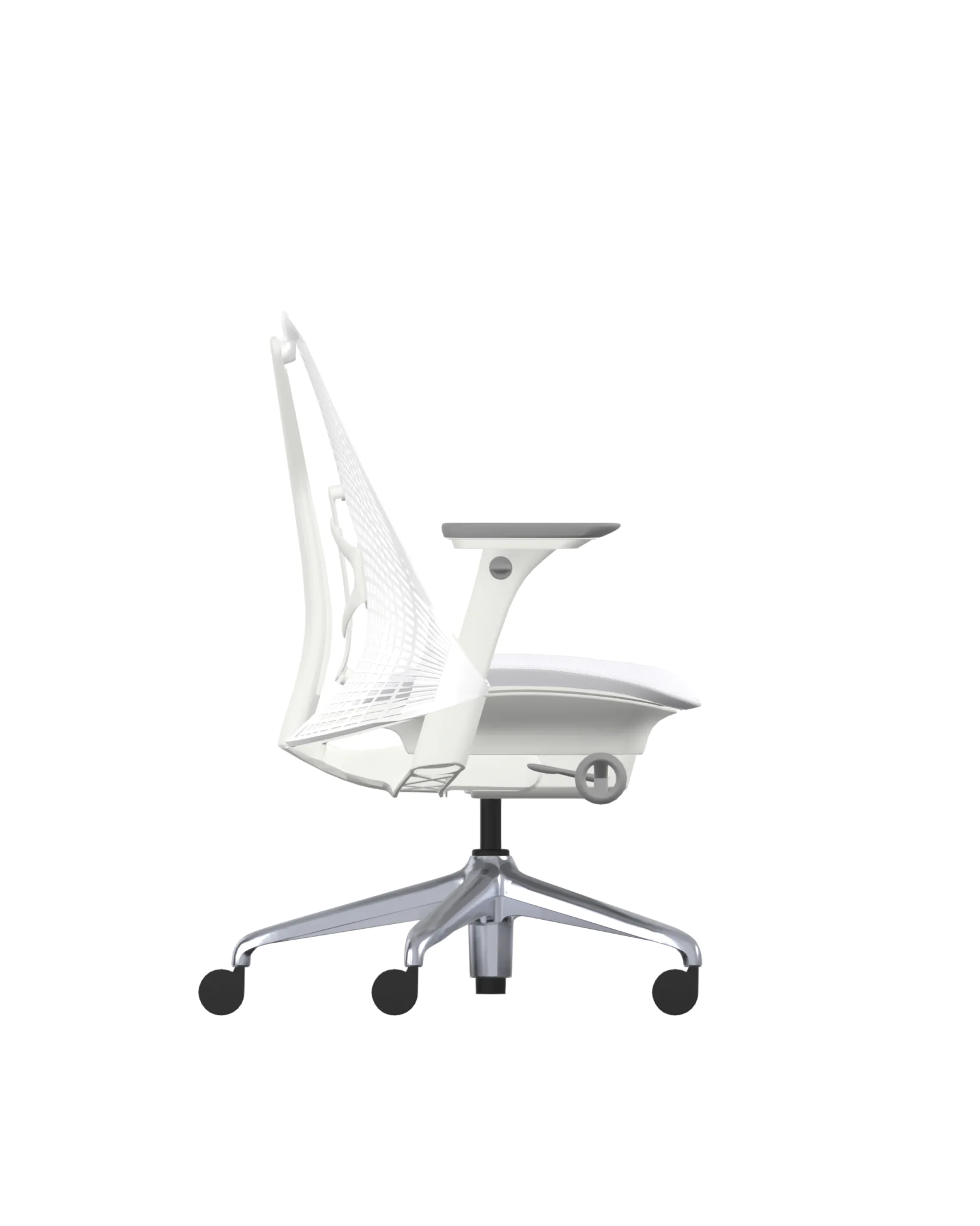 Herman Miller Sayl – White Frame – Alpine Back – Meld Stark Fabric ...