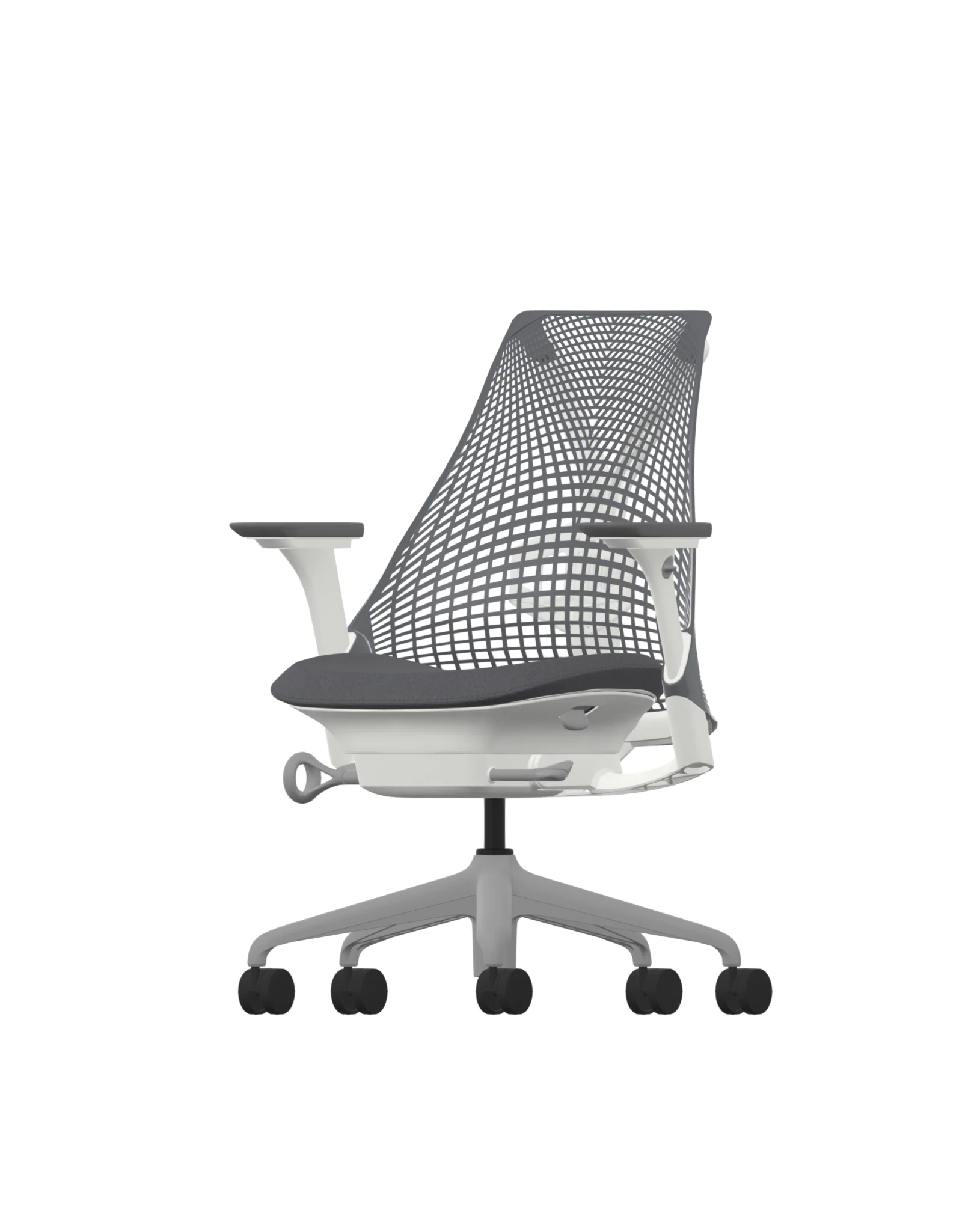 Herman Miller Sayl – White Frame – Slate Grey Rug – Meld Knight Stof ...